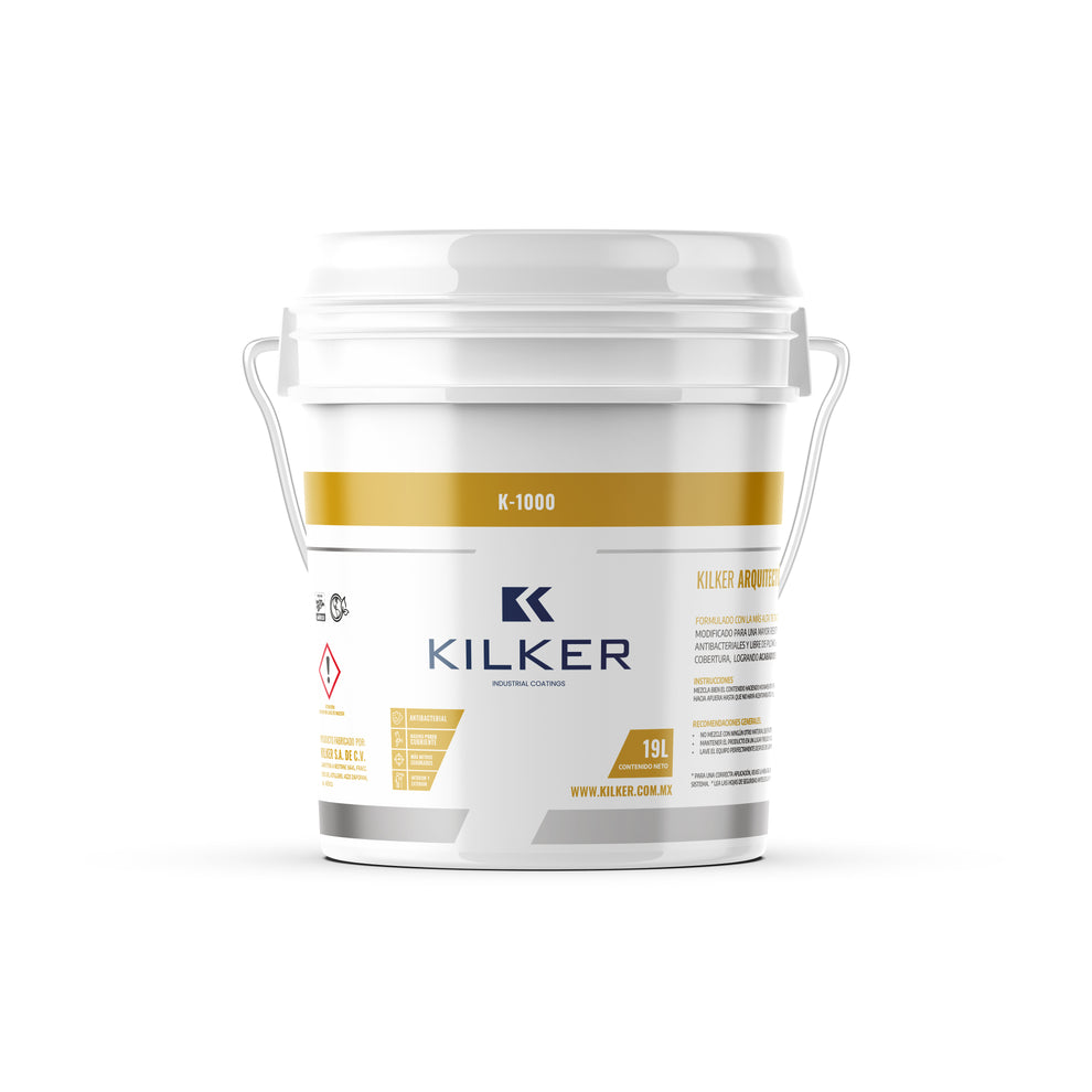 Pintura 100% acrilíca anti bacterial K-1000 19lts – KILKER